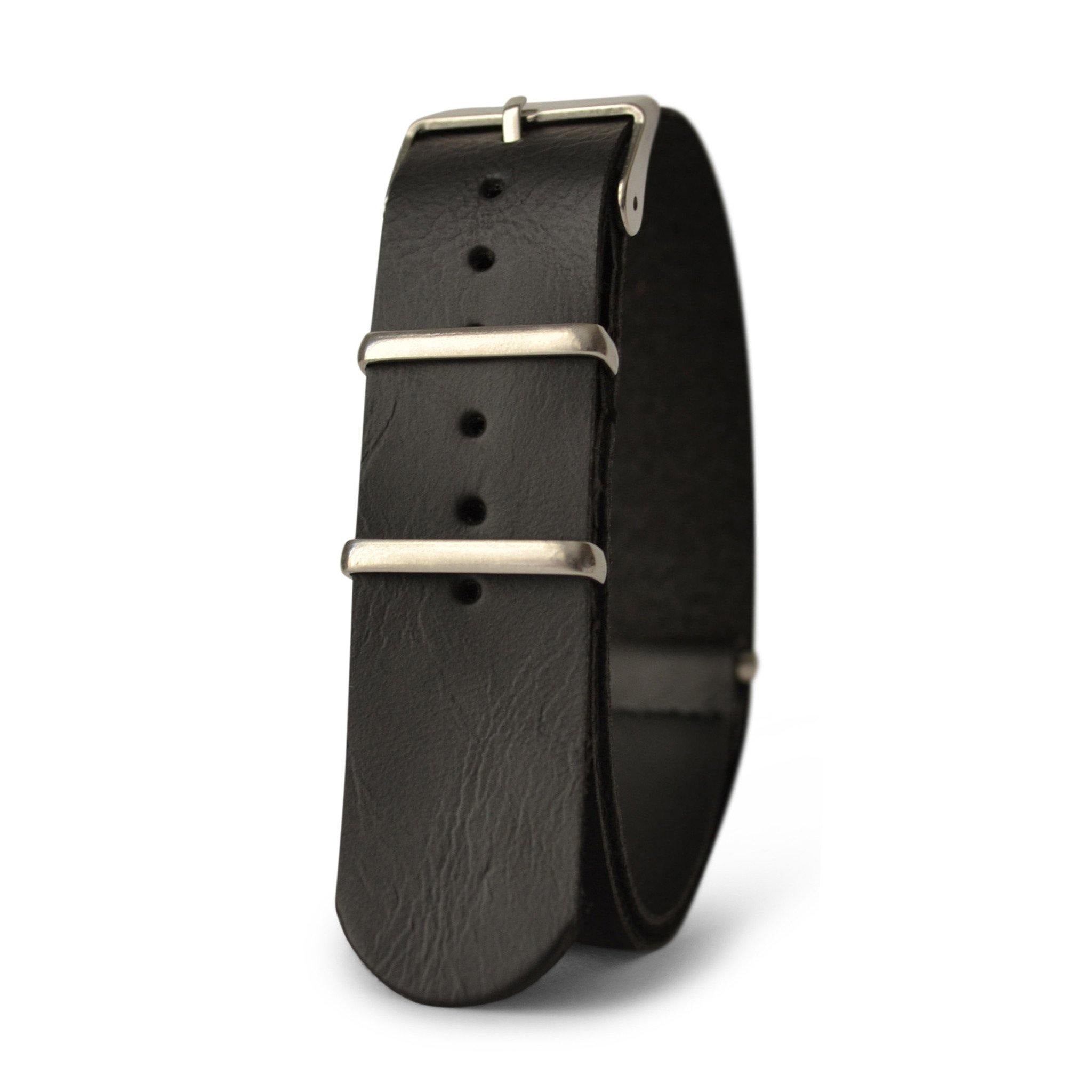 Buy Black Leather One Piece Strap