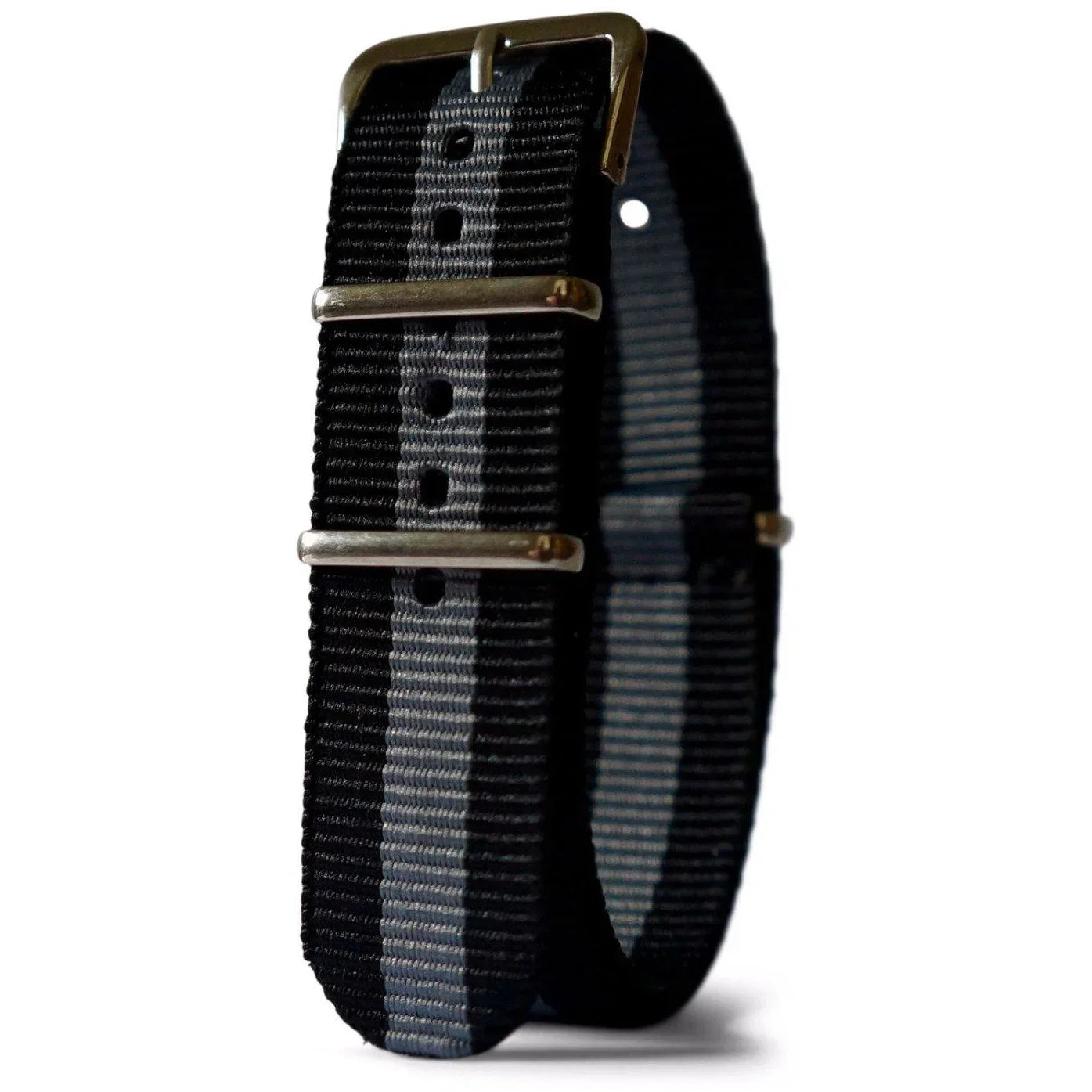 Buy Black and Grey Striped One Piece Strap