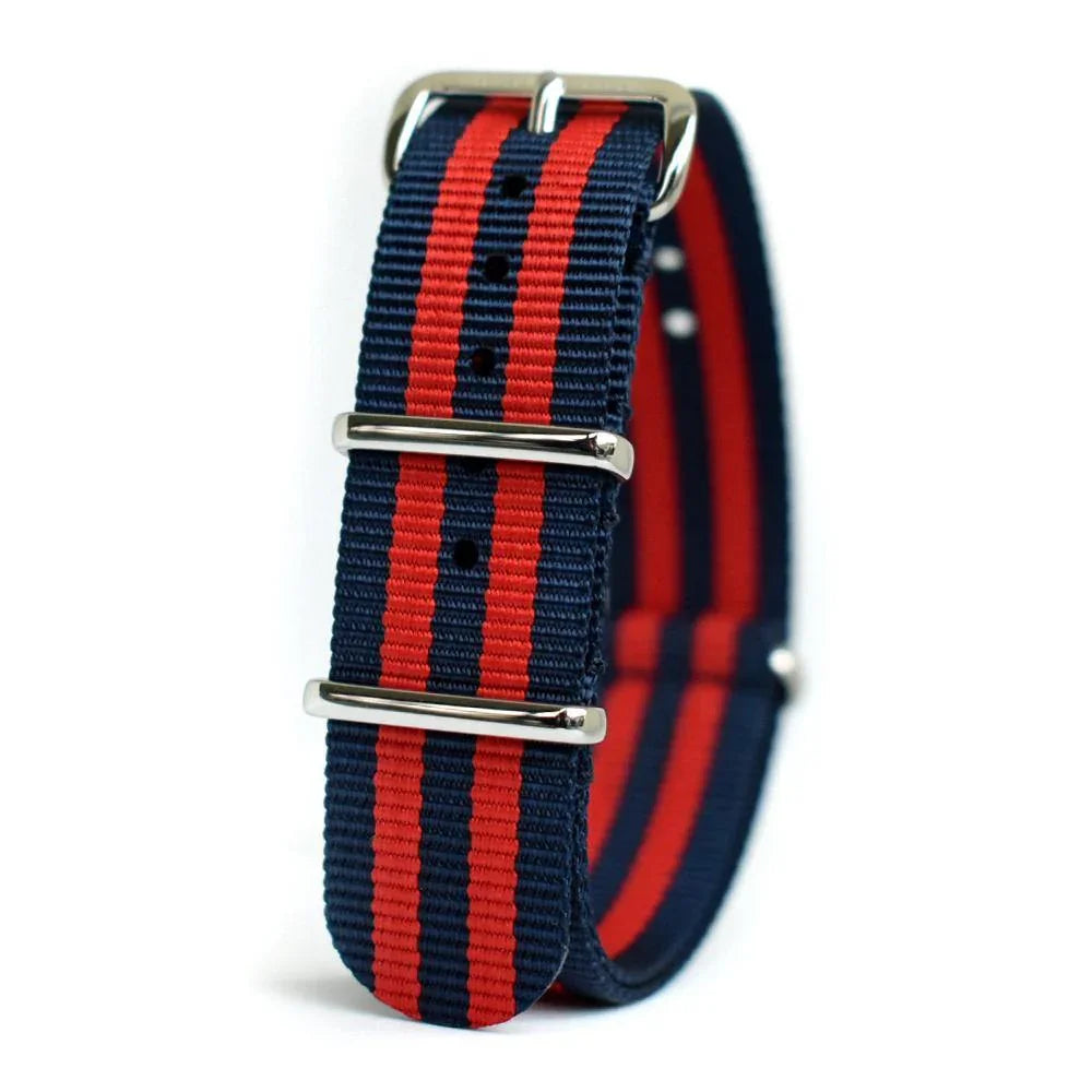 Buy Navy Red Stripe One Piece Strap - The Sophisticated